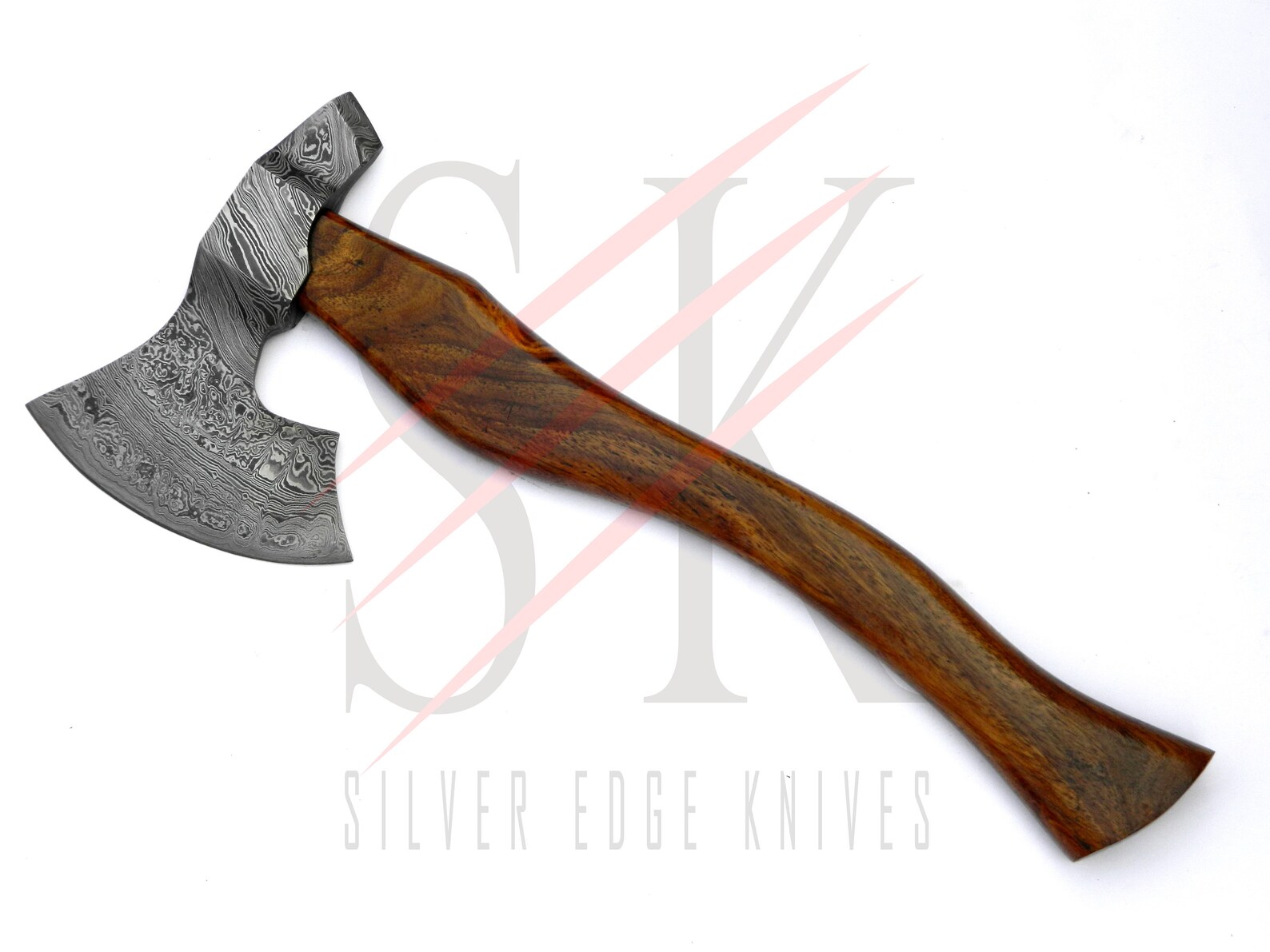 Damascus Steel Axe / Hatched Custom Hand Forged Tomahawk Rose | Etsy