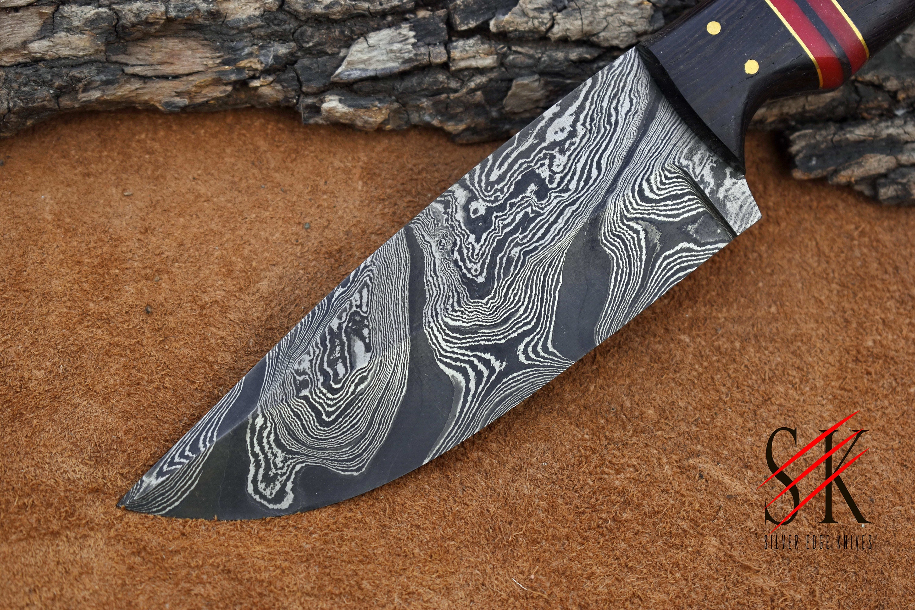 Hand Forged Damascus Steel Knife Handmade Hunting & Custom | Etsy