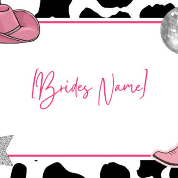 Disco Cowgirl Name Tags - Etsy