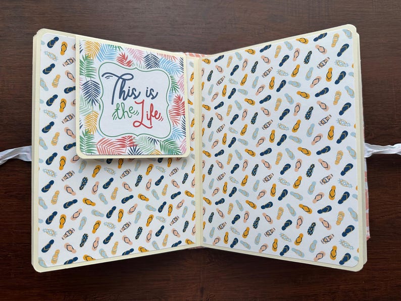Handmade Summer Photo Album - Vacation Memory Book - Etsy