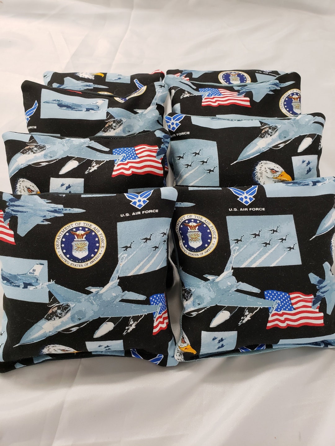 8 US Air Force Corn Hole Bags, Air Force Bean Bag, US Air Force Bean ...