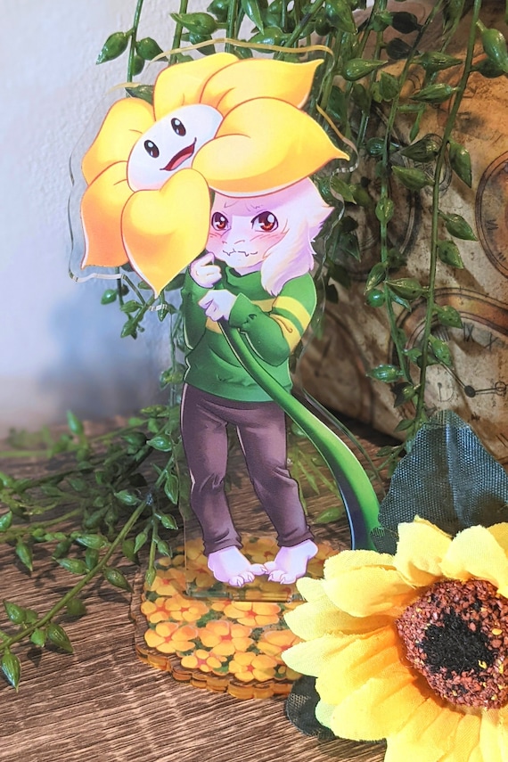 Undertale Asriel and Flowey Mini Standee - Etsy