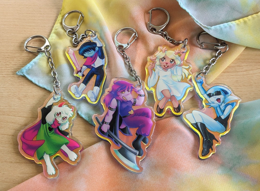 Deltarune Rainbow Hanging Keychains - Expanded Cast - Etsy