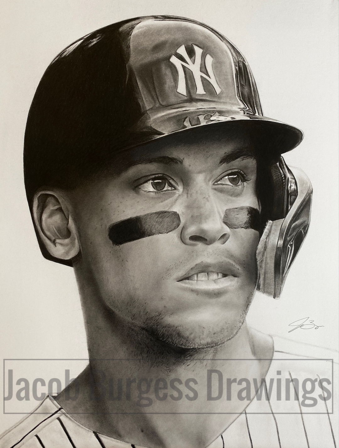 Aaron Judge Pencil Drawing Lithograph Print #d to 300 - Etsy