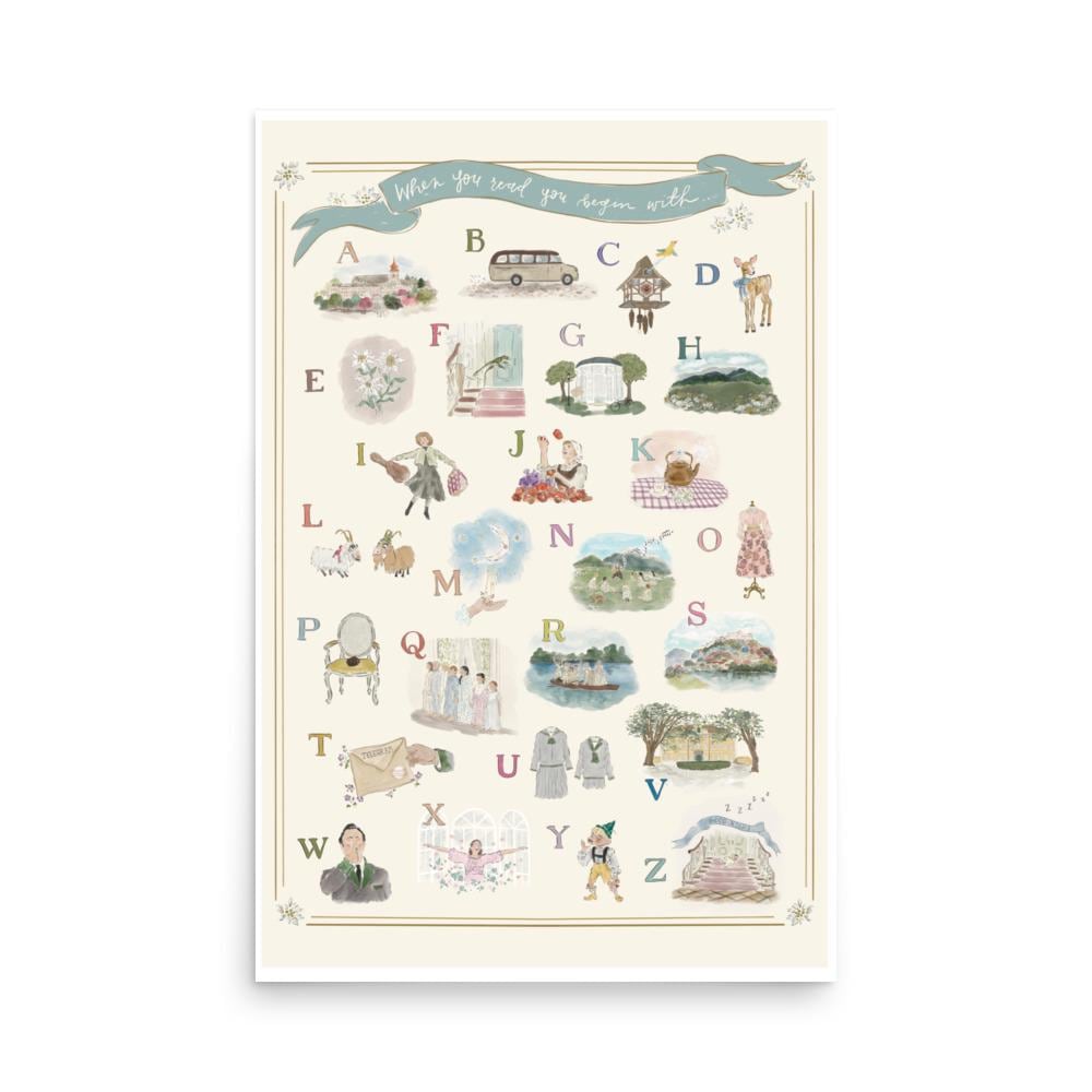 Sound of Music ABC Poster With Border - Etsy