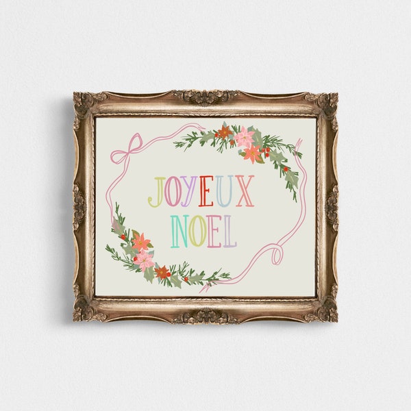 Joyeux Noel Card - Etsy
