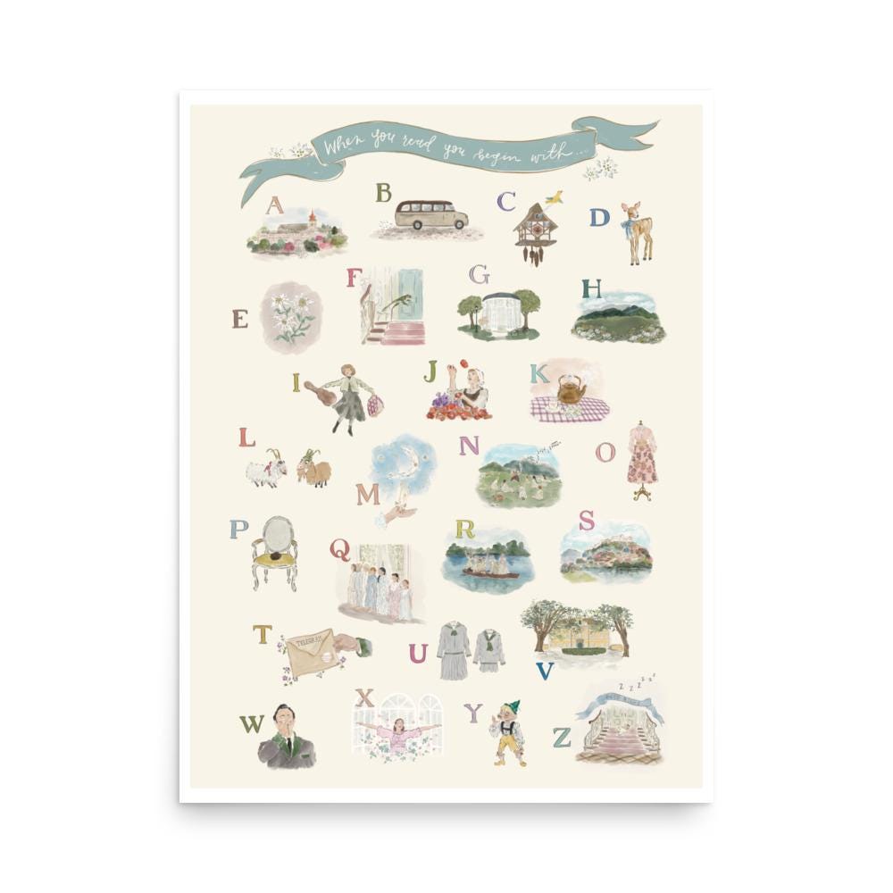 Sound of Music ABC Poster - Etsy