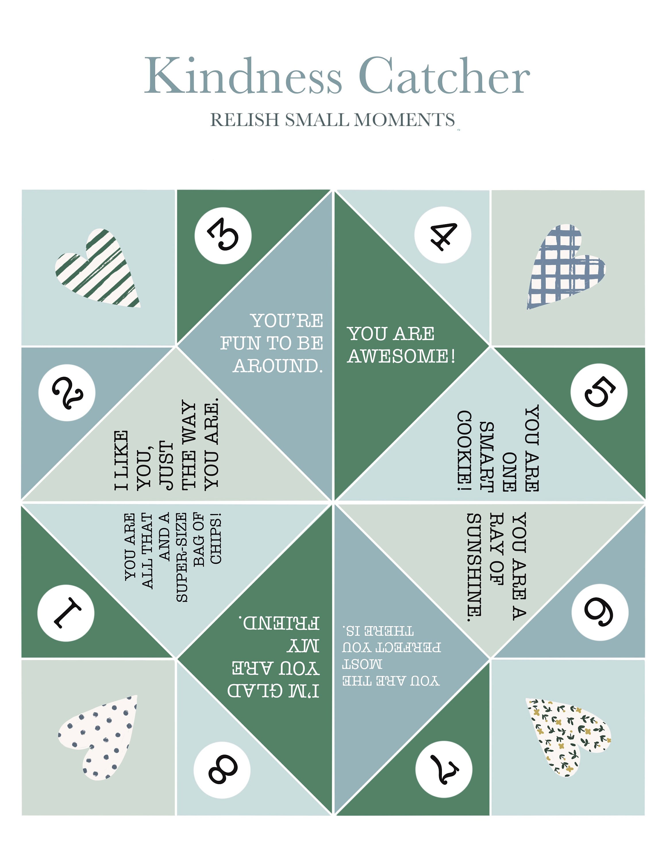 Kindness Catcher (cootie Catcher) - Etsy