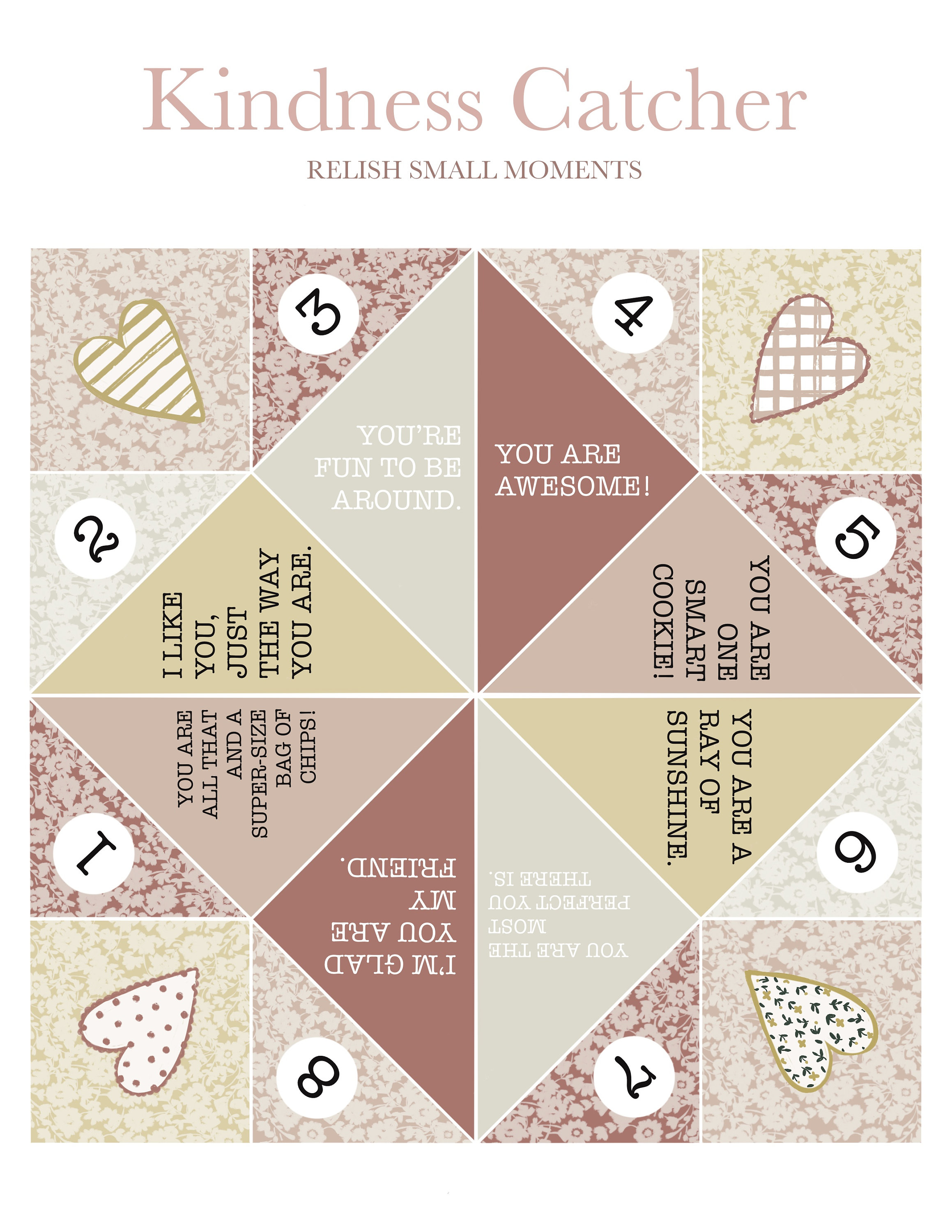 Kindness Catcher (cootie Catcher) - Etsy