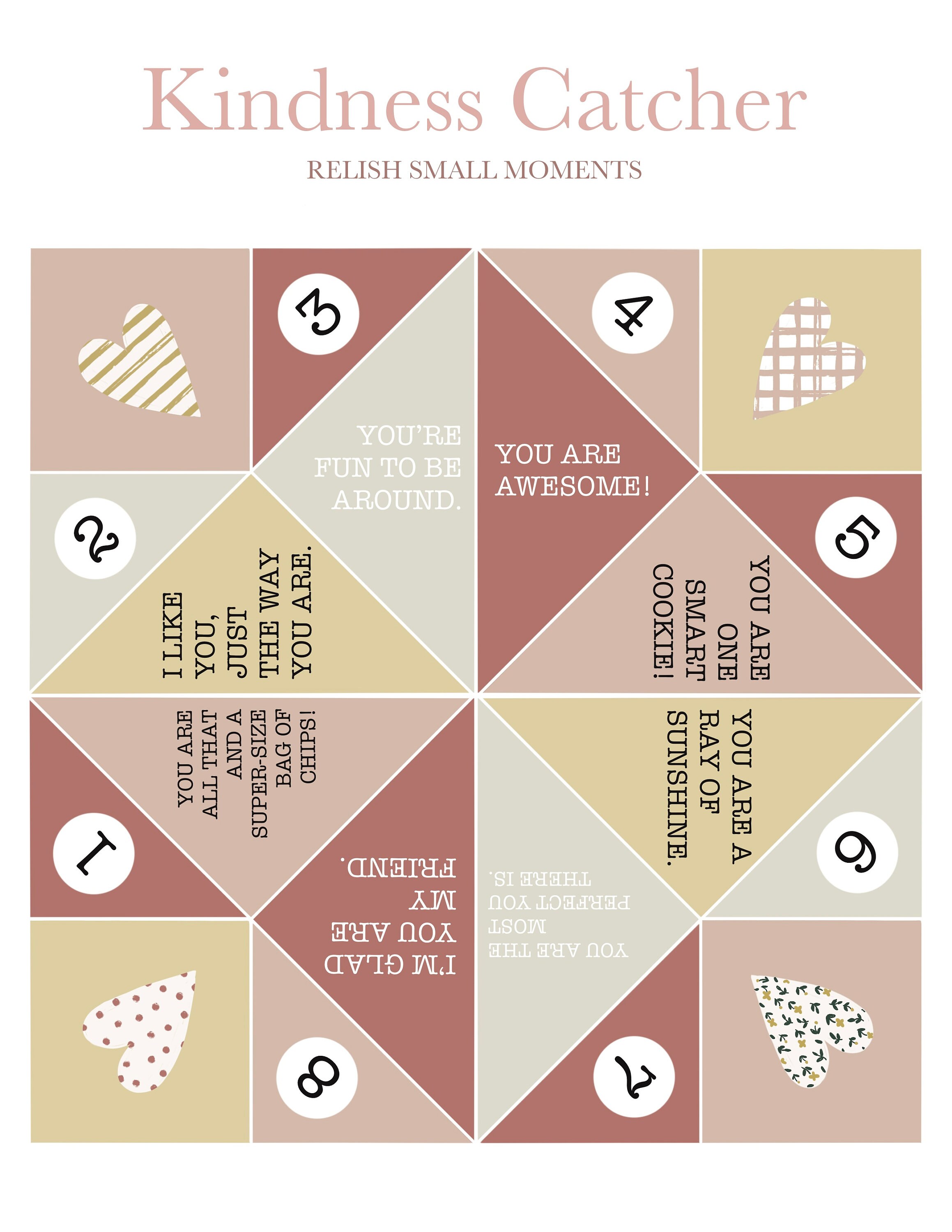 Kindness Catcher (cootie Catcher) - Etsy