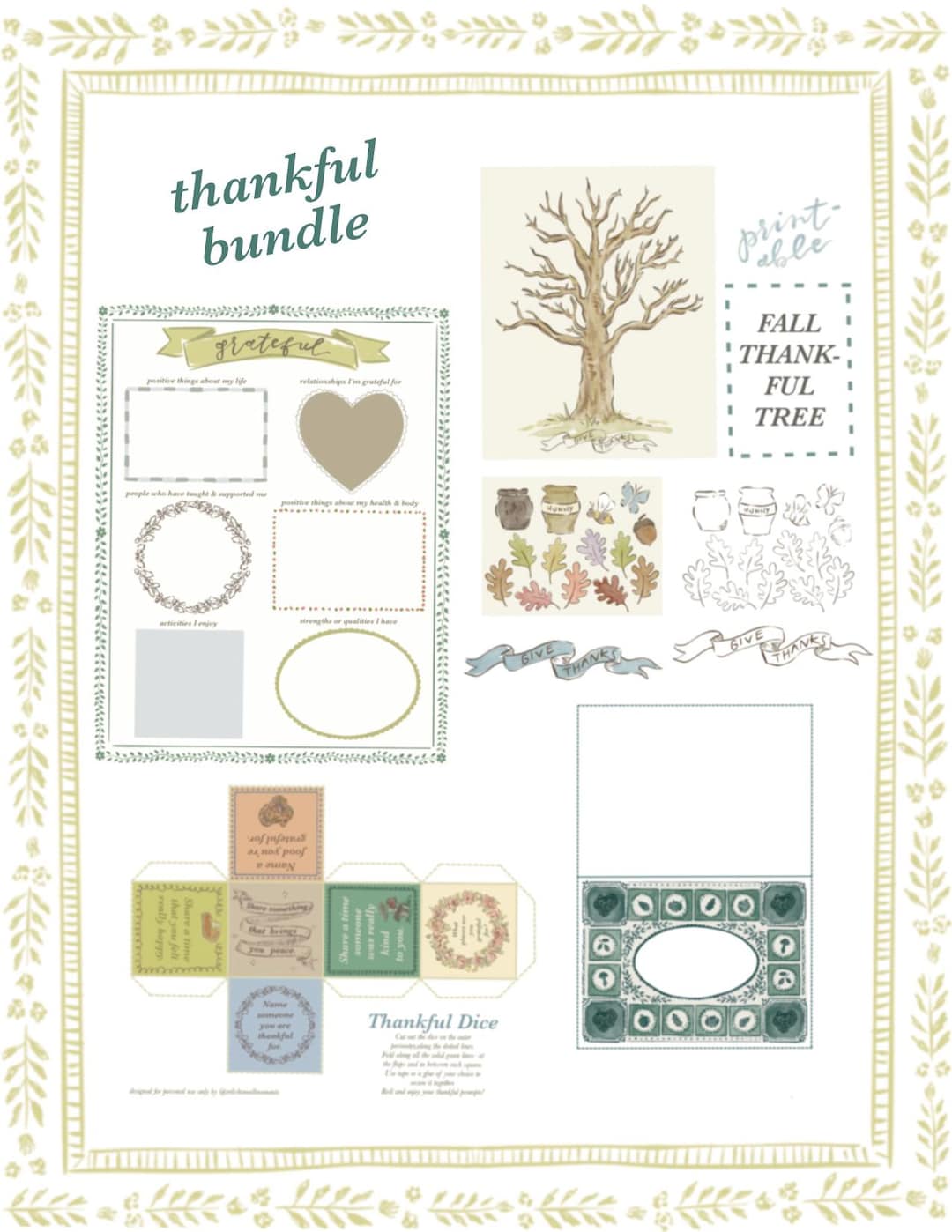 Thankful Bundle - Etsy