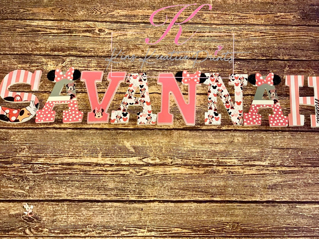 Minnie Mouse Letters, Minnie Mouse Decorative Letters, Minnie Mouse ...