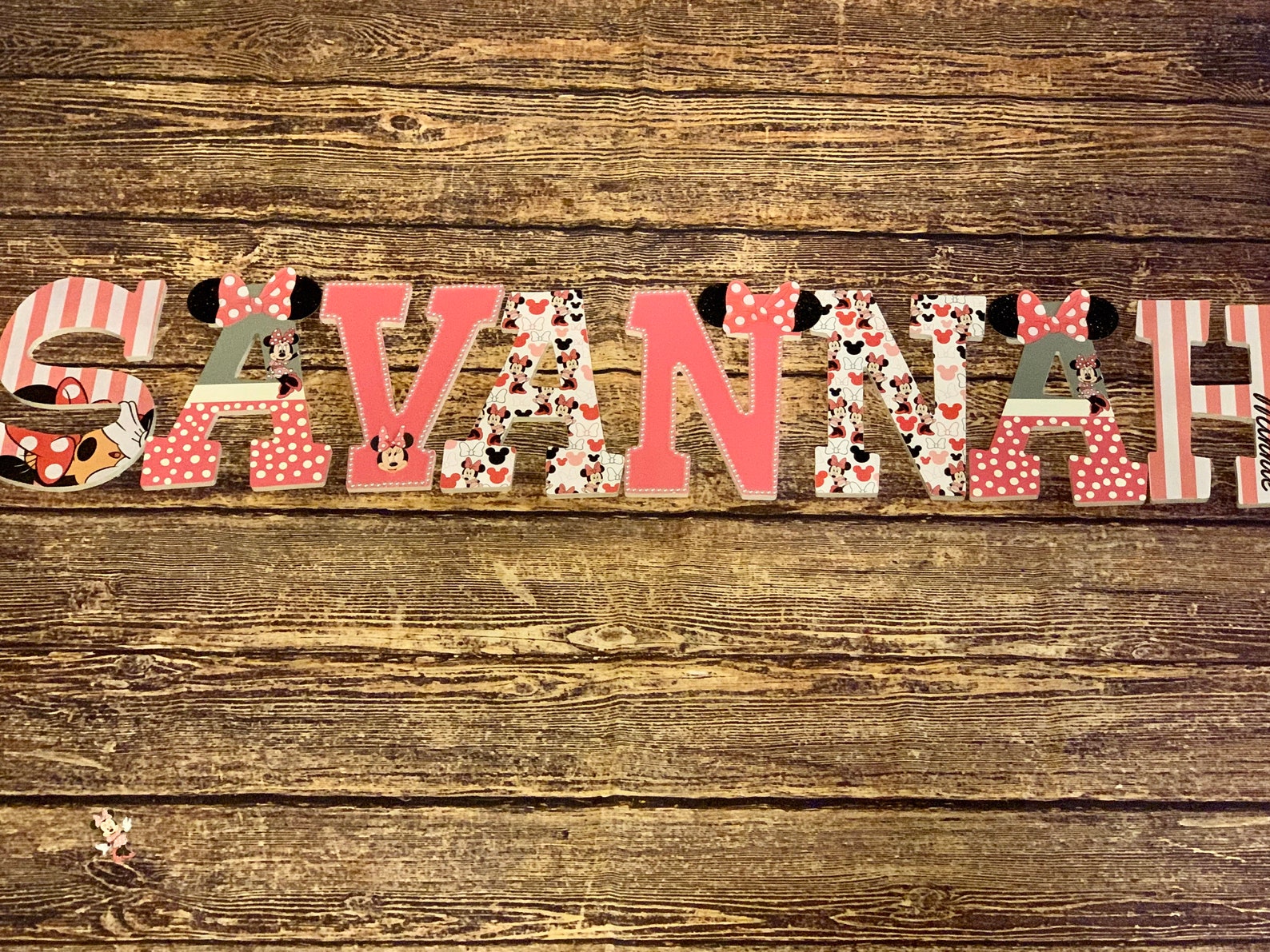 Minnie Mouse Letters Minnie Mouse Decorative Letters Minnie | Etsy