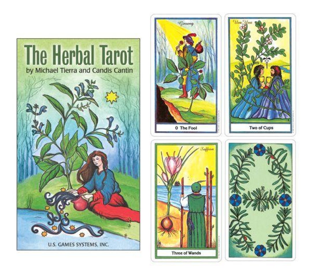 Herbal Tarot Deck | Cartomancy | Divination Tool | Oracle Cards | Major Arcana | Guide Book ...