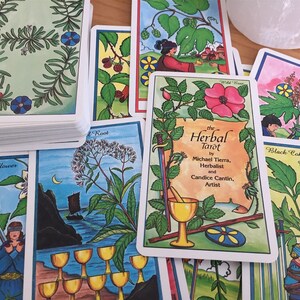 Herbal Tarot Deck | Cartomancy | Divination Tool | Oracle Cards | Major Arcana | Guide Book ...