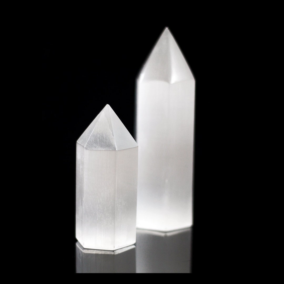 4" Selenite Crystal | Generator | Obelisk | Wand | Point | Healing ...