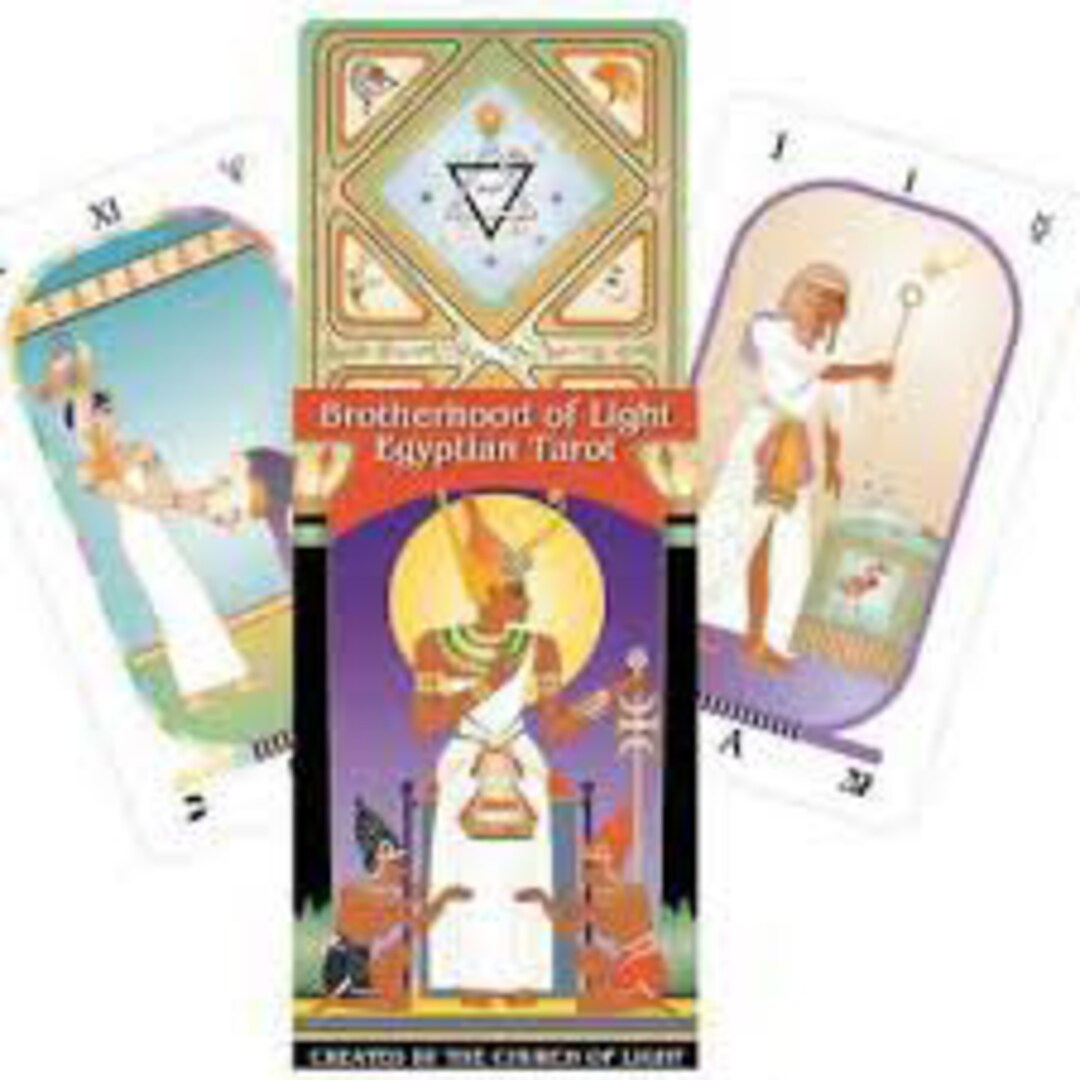 Brotherhood of Light Egyptian Tarot Deck | Cartomancy | Divination Tool | Oracle Cards | Major ...