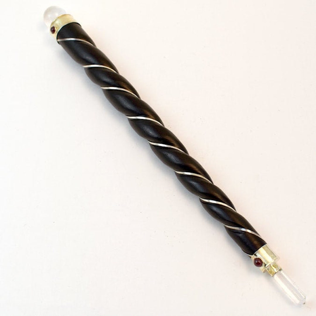 8" Twisted Rosewood Healing Wand | Scepter | Altar Tool | Blasting Rod ...