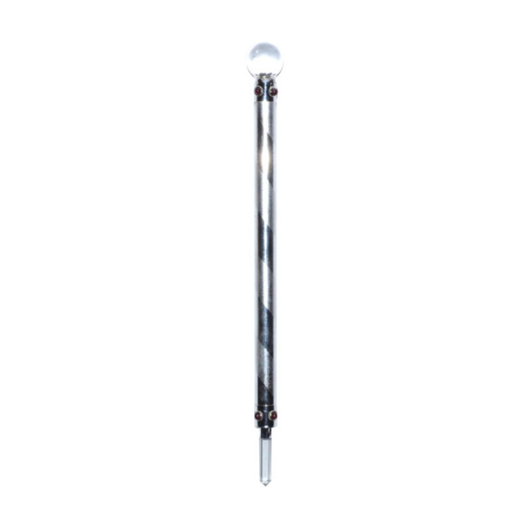 8" Silver Healing Wand | Royal | Scepter | Altar Tool | Blasting Rod ...