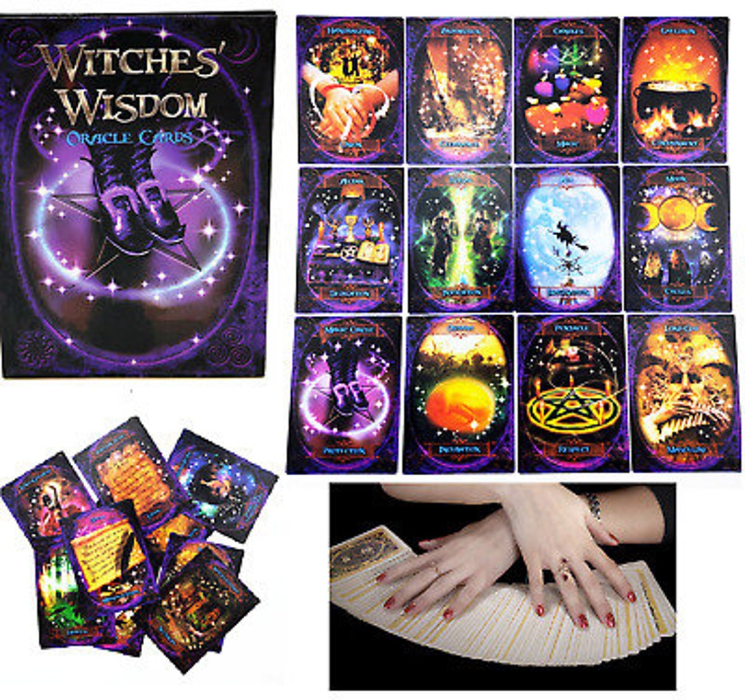 Witches' Wisdom Oracle | Cartomancy | Divination Tool | Tarot Deck | Major Arcana | Guide Book ...