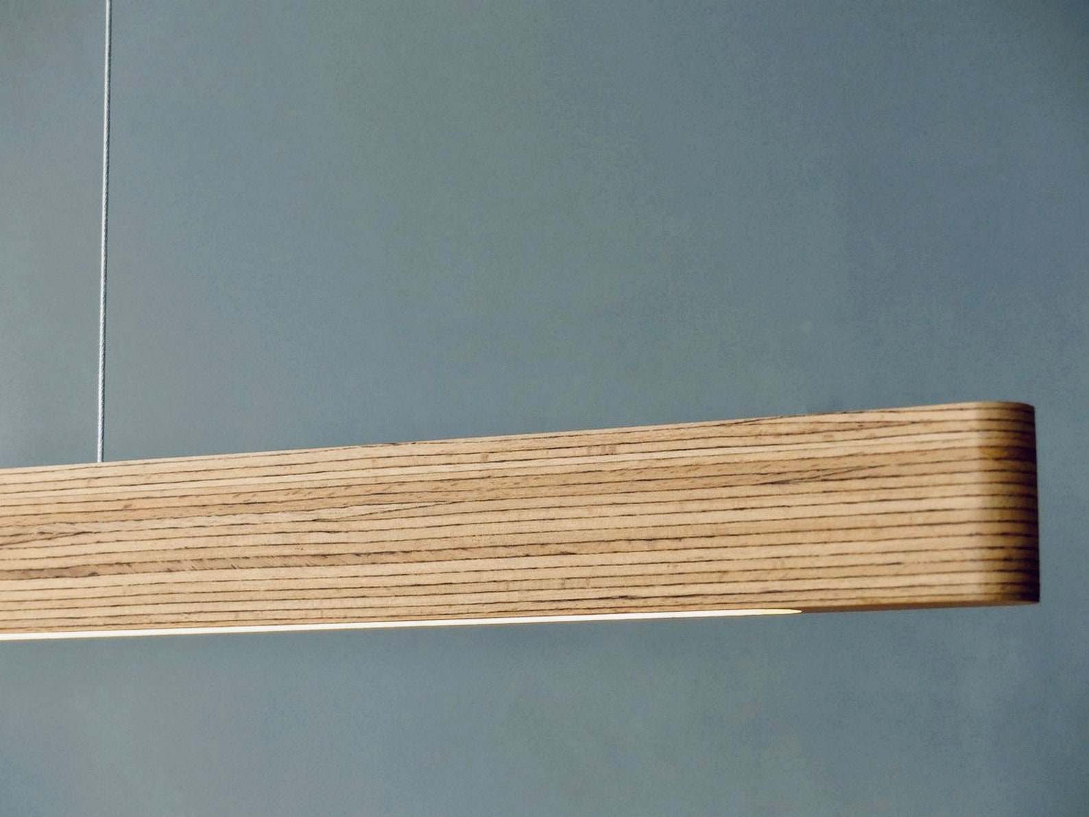 Linear Luminaire Wooden Suspension High and Low Lighting - Etsy