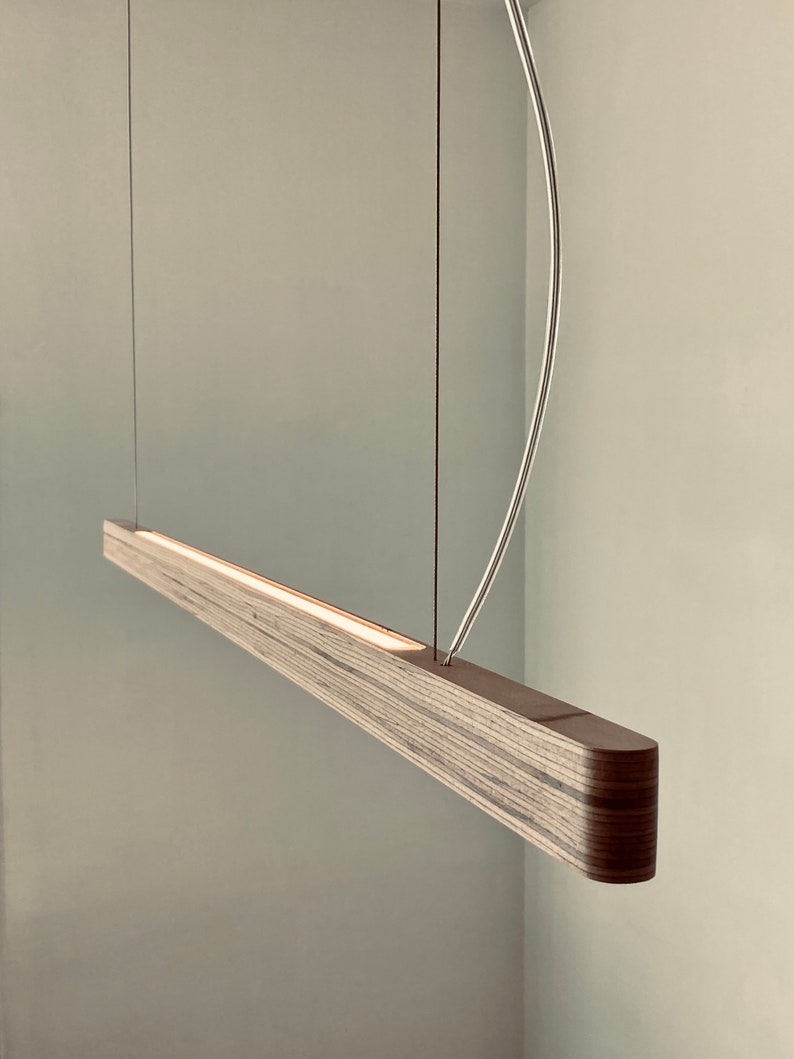 Linear Luminaire Wooden Suspension High and Low Lighting - Etsy