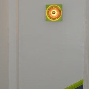 Colorful Wall Light / Wooden and Original Wall Light / Modern Wall Lamp ...