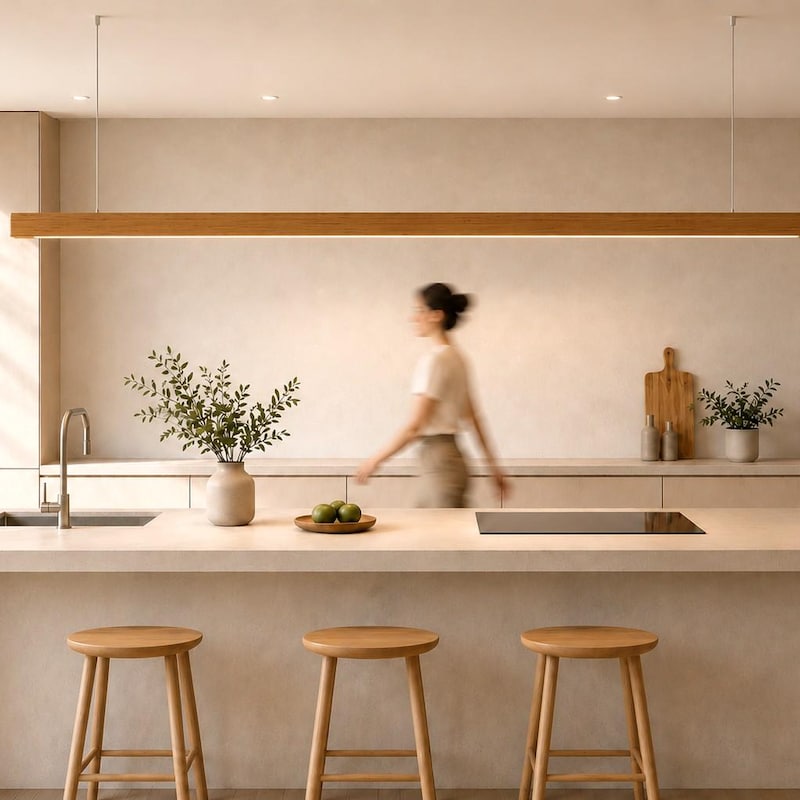 Linear Wood Dining Light - Etsy
