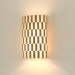 Horizontal Wall Light in Natural Wood and Minimalist Black Decoration ...