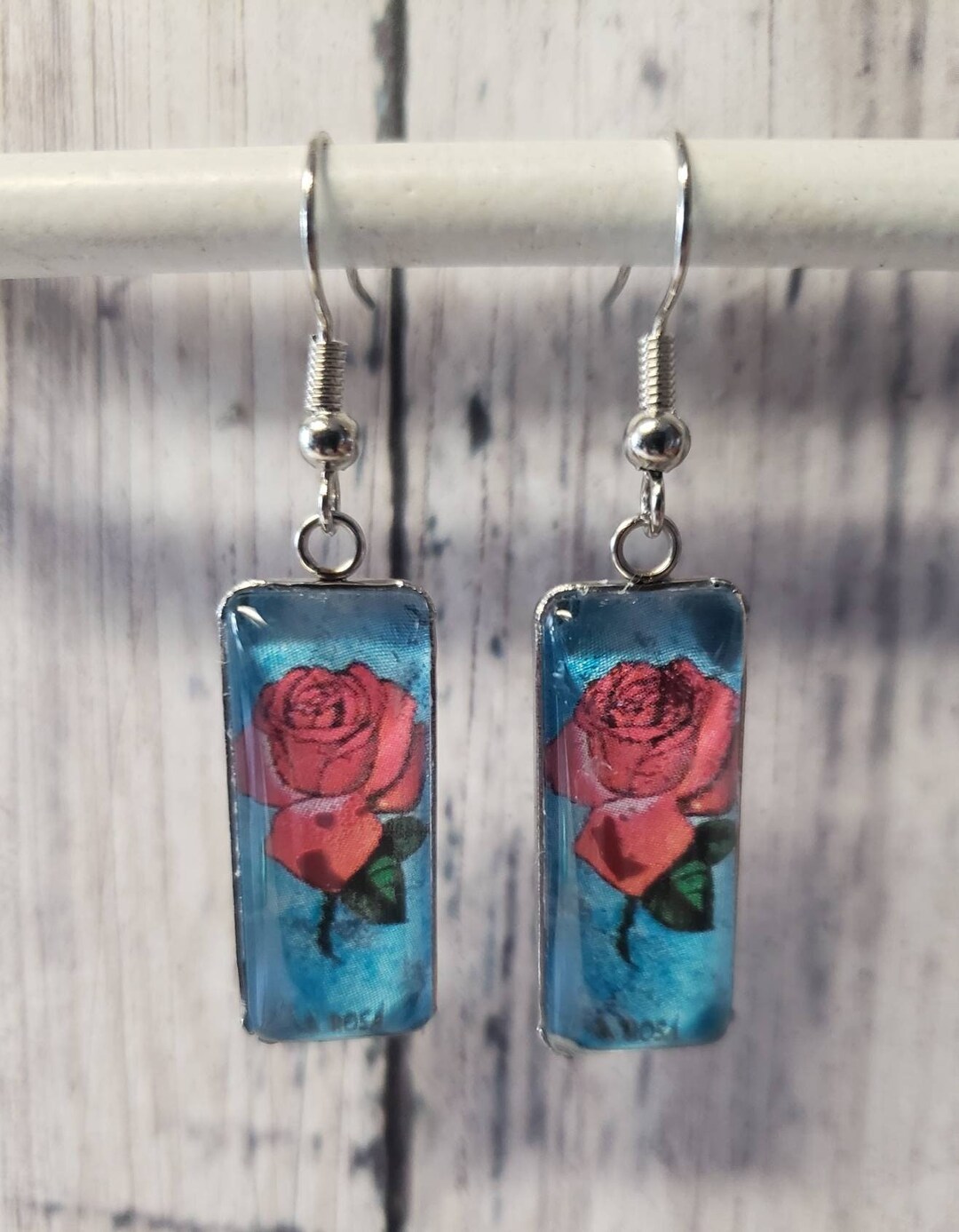 Loteria Earrings, La Rosa Loteria Card Inspired Jewelry, Mexican Bingo ...