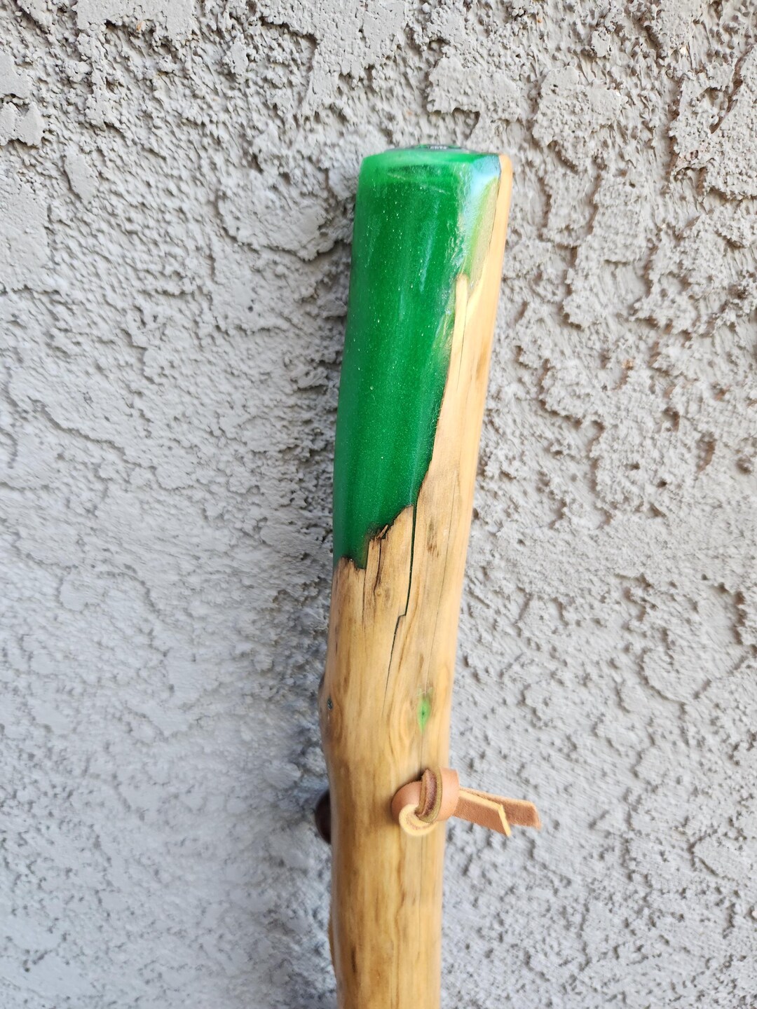 Handcrafted Walking Stick / Redwood Epoxy Hiking Stick /compass Walking ...