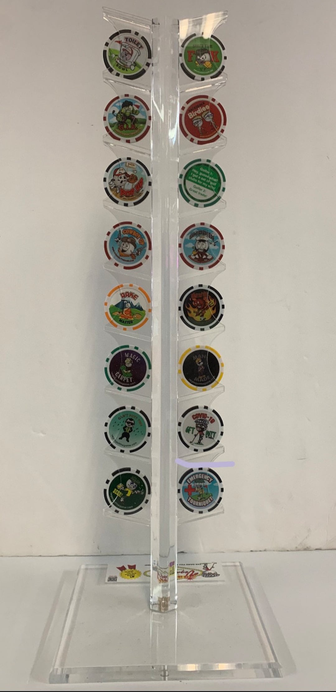 Poker Chip Display Acrylic Tower - Etsy