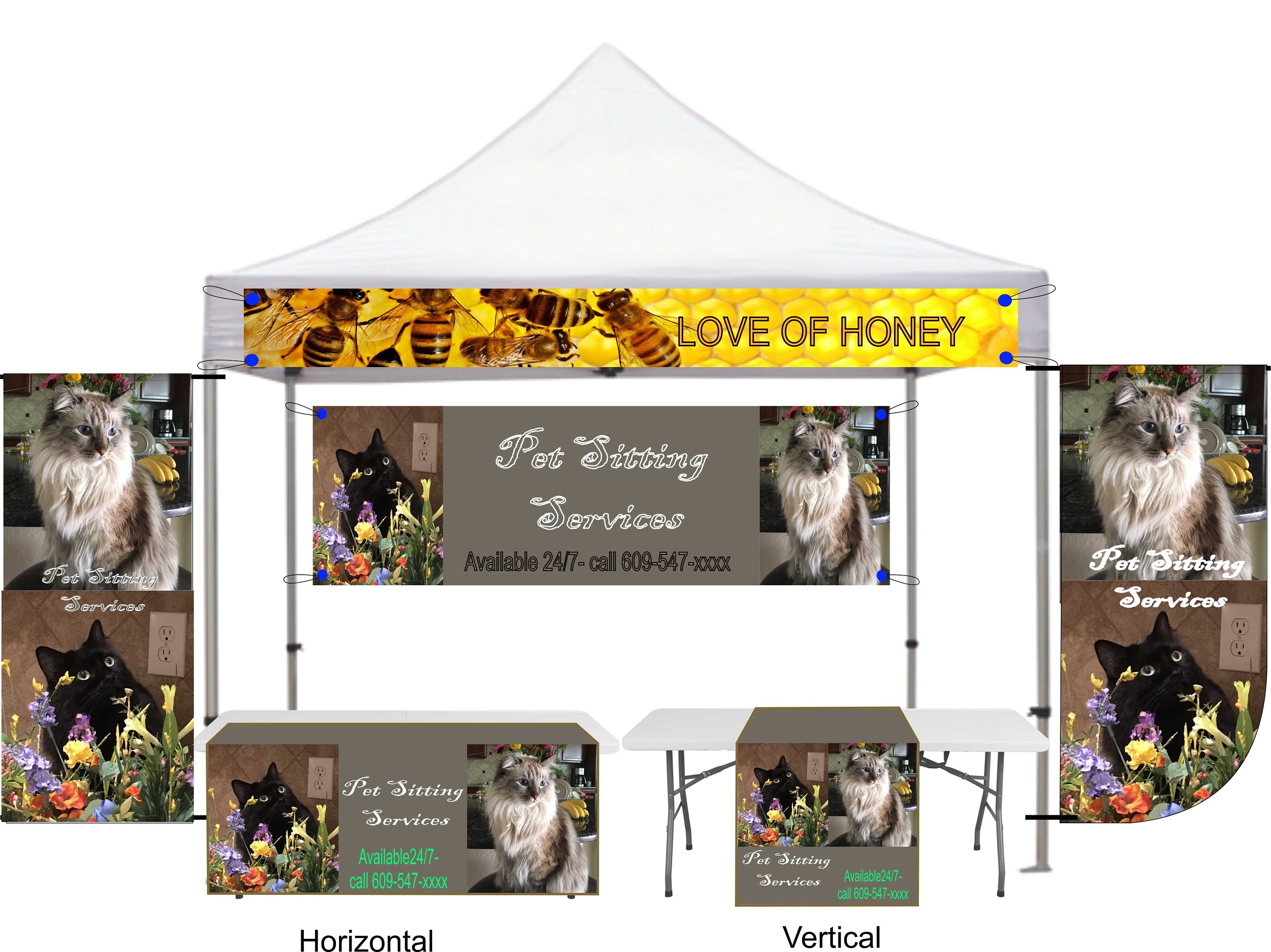 Tent Vertical Banner Vertical Banner Tent Side Banner - Etsy