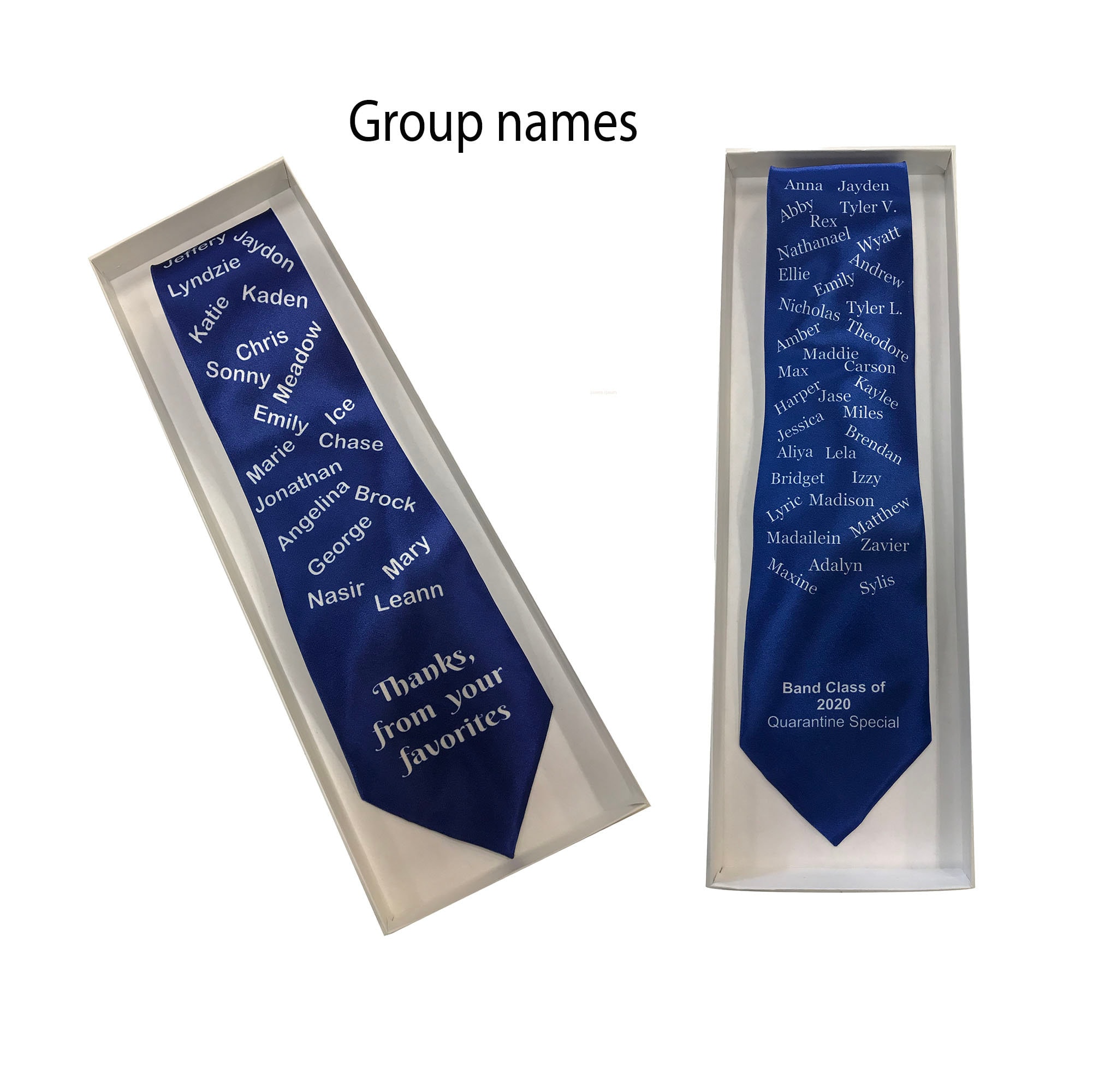 Custom Name Tie Custom Graduation Tie Necktie With Names - Etsy