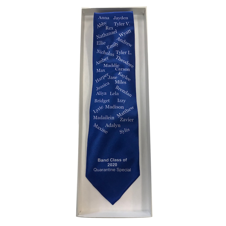 Custom Name Tie Custom Graduation Tie Necktie With Names - Etsy
