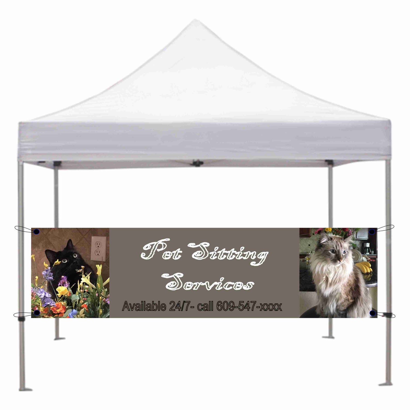 Canopy Banner, Tent Banner for 12 Inch by 10 Ft,15 Ft,20 Ft Combo With ...