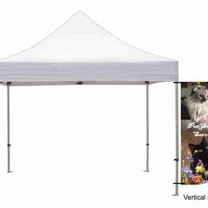 Tent Vertical Banner, Vertical Banner, Tent Side Banner, Canopy Side ...