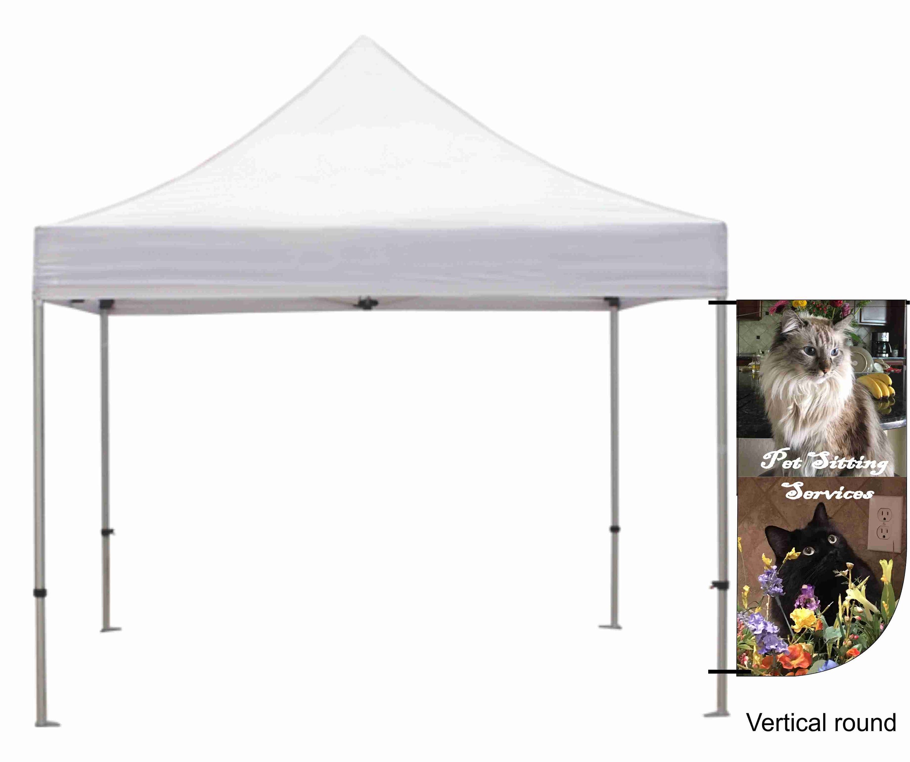Tent Vertical Banner, Vertical Banner, Tent Side Banner, Canopy Side ...
