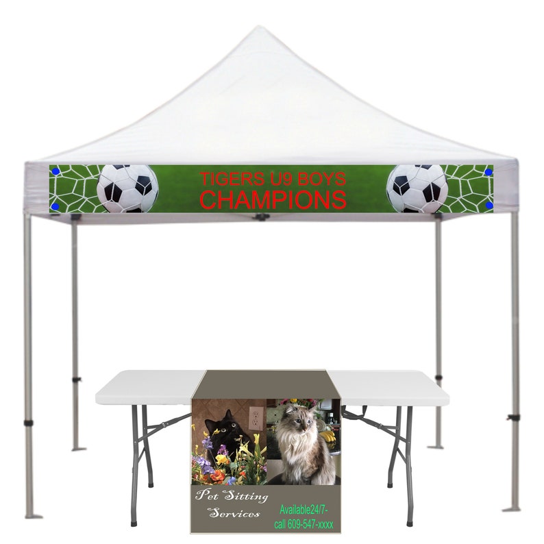 Canopy Valance Banner With Table Runner Combo With T-shirt or | Etsy