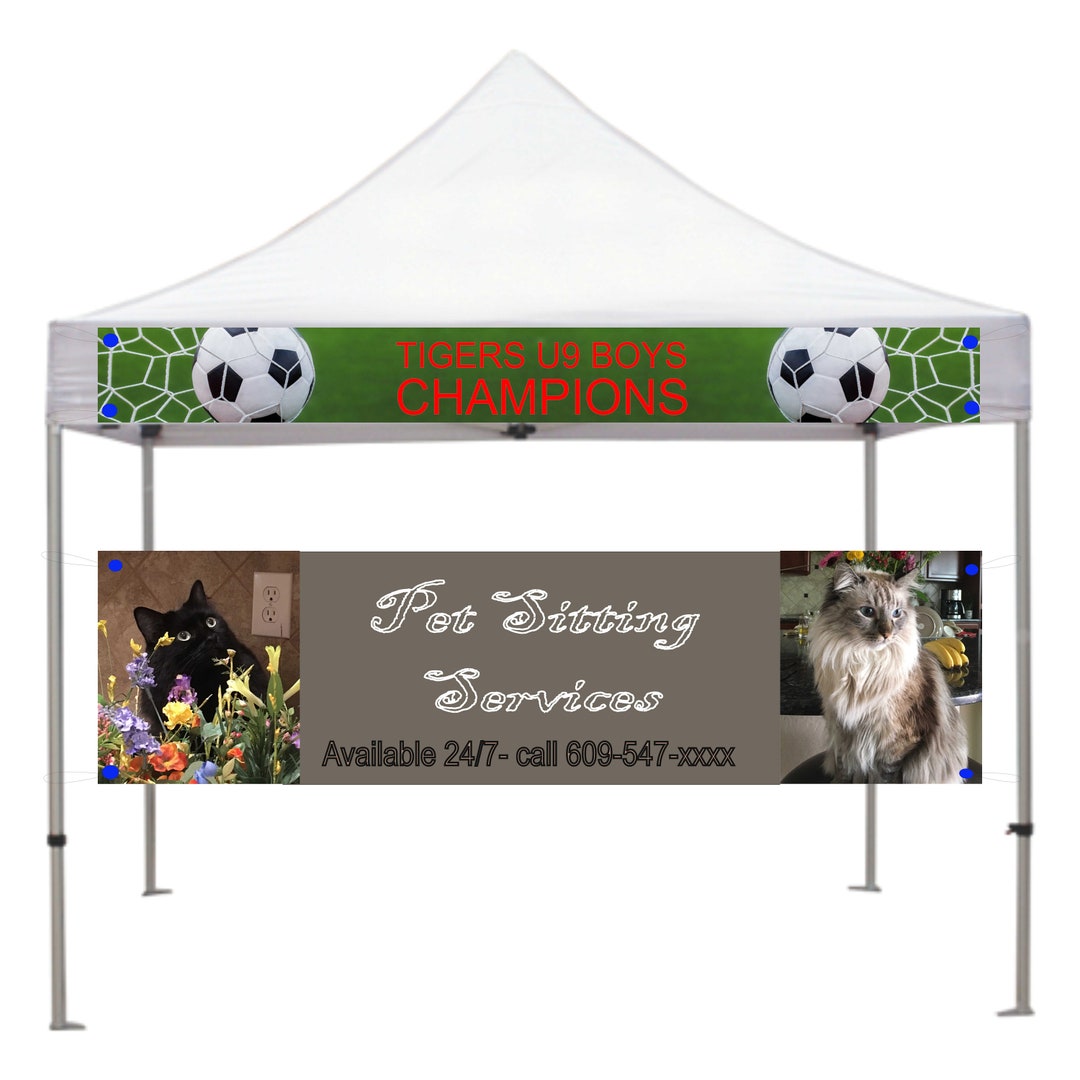 Canopy Banner, Tent Banner, Sports Banner for Top and Sides. - Etsy