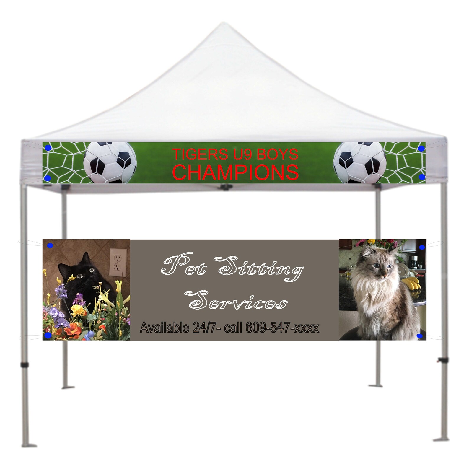 Canopy Banner, Tent Banner, Sports Banner for Top and Sides. - Etsy