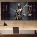Justice Wall Art, Lady Justice Canvas Print, Lawyer Office Decor, Law ...
