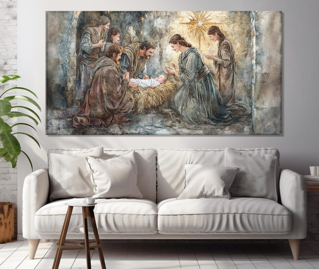 Roman Catholic Painting Printed on Canvas, Holy Bible Scene Canvas ...