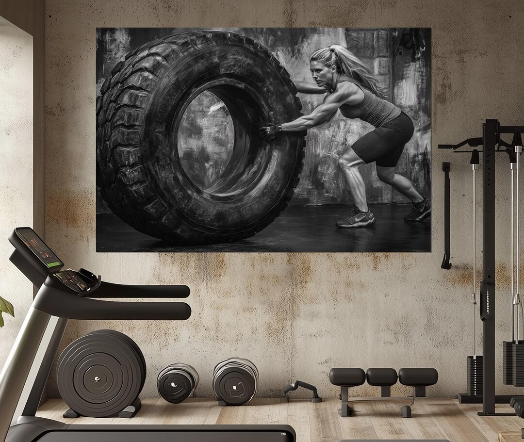 Workout Motivation Wall Art, Fitness Canvas Print, Gym Wall Decor ...