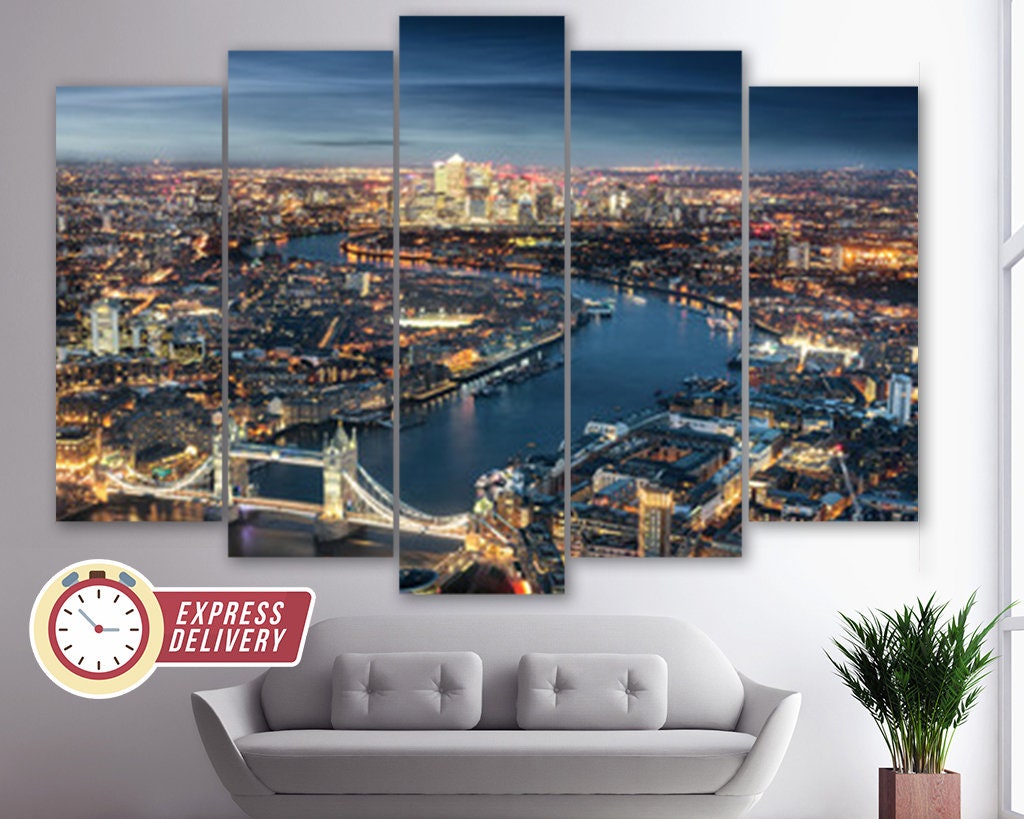 London Skyline London Canvas Print London Wall Art London | Etsy