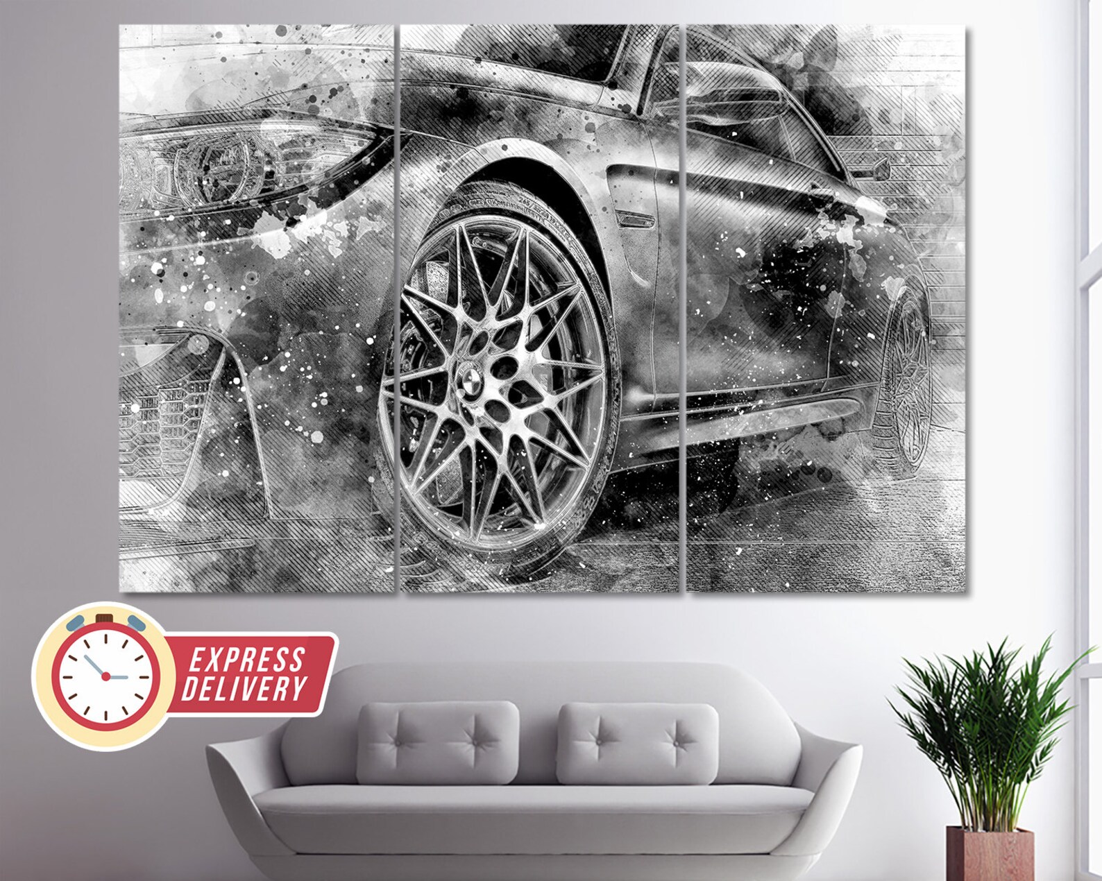 Bmw M4 Print BMW Canvas Print BMW Wall Art Bmw Canvas Art | Etsy