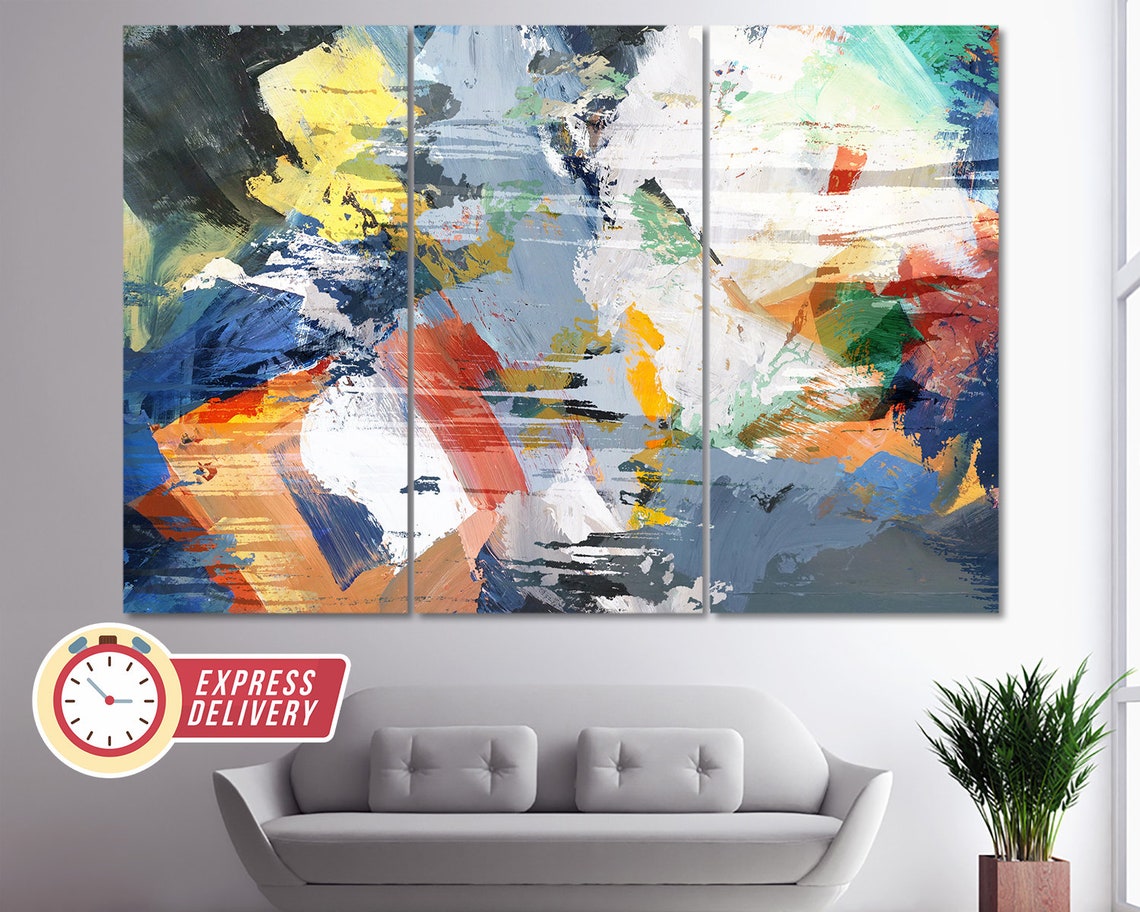 Modern Painting Canvas Print Abstract Painting Modern Wall - Etsy