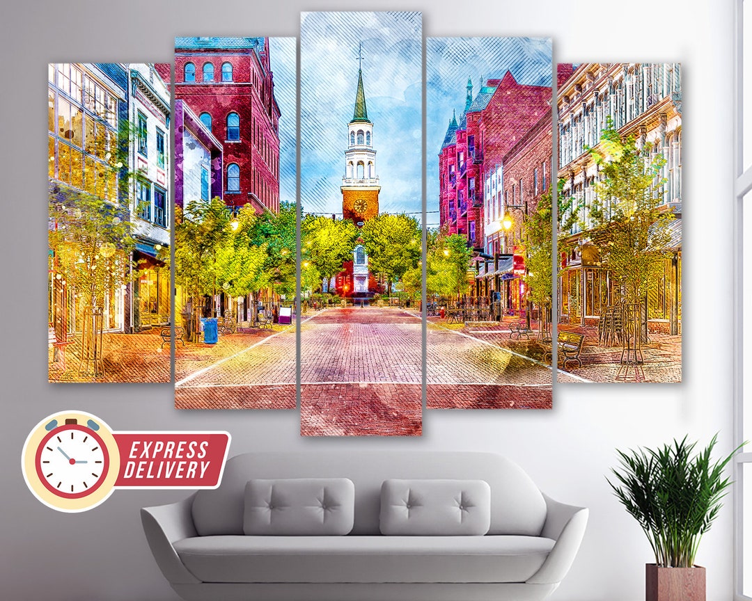 Burlington Church New Jersey Canvas Print, Burlington Print, Burlington ...