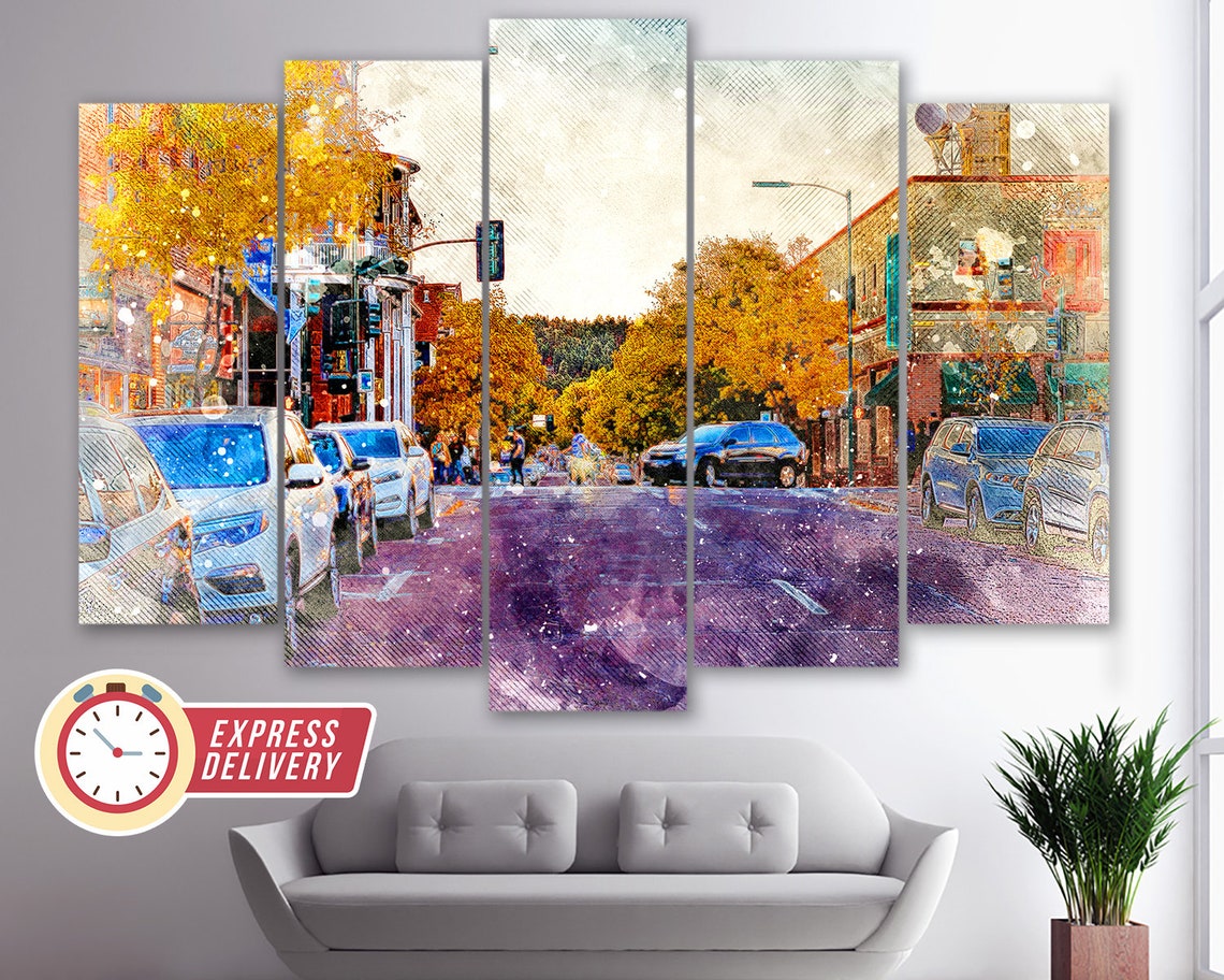 Flagstaff Skyline Flagstaff Canvas Flagstaff Wall Art - Etsy