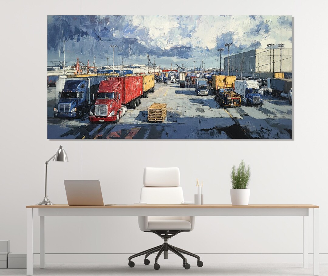 Logistics Wall Art, Logistics Hub Canvas Print, Logistics Office Decor ...